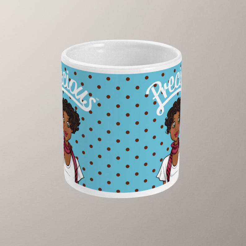 Cartoon Black Girl Coffee Mug – Fun Gift for Girls, Moms - Etsy UK
