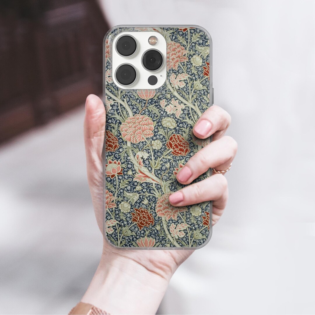 William Moriss Phone Case Wallpaper Cover for iPhone 16e, 115, 4, 13 ...