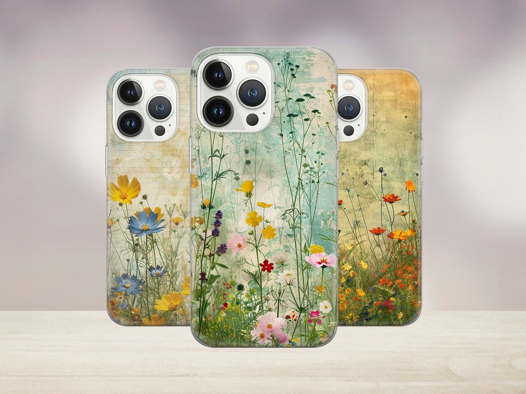 Summer Flowers Cover for iPhone 16e, 15pro, 14, 13, 12, Google Pixel 9 ...