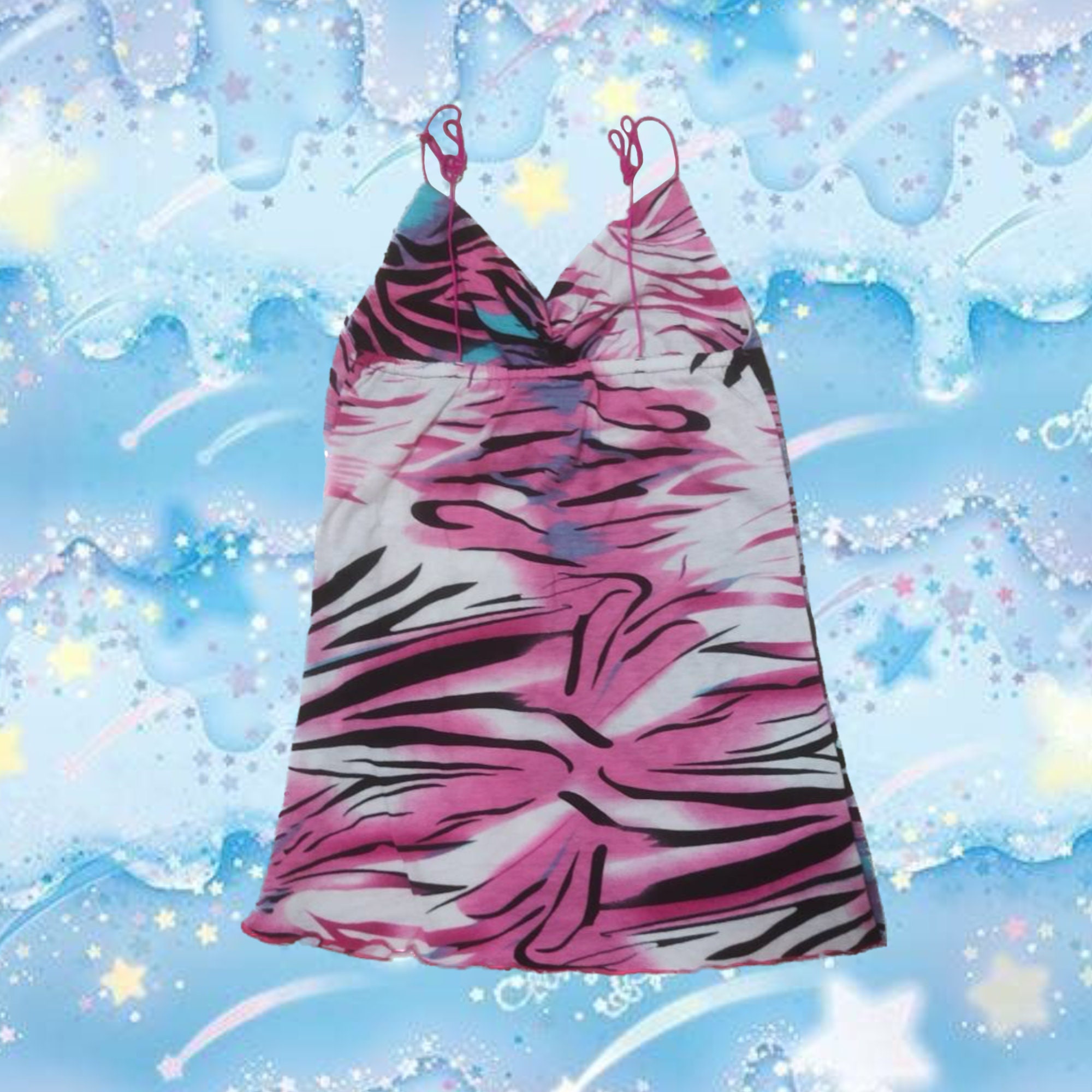 Summer Beach Y2k Clothing Mcbling 2000s 90s Multicolor Black White Blue ...