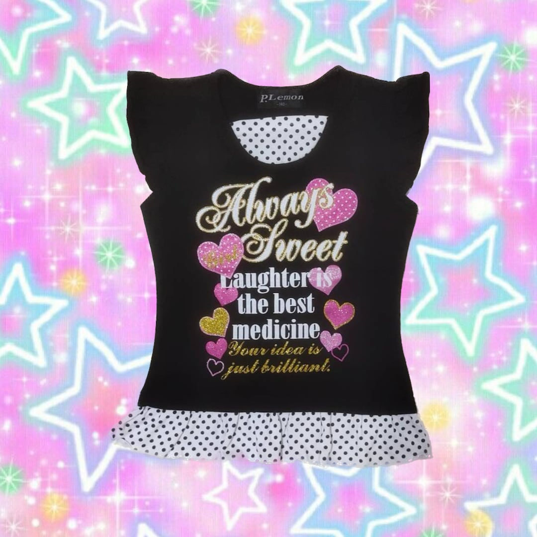 Y2k Clothing Mcbling 2000s 90s Lolita Harajuku Decora Clothes Fairykei ...
