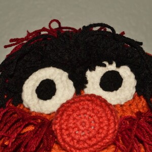 Crochet Animal the Muppet Hat - Crochet Muppets Hat - Halloween Costume ...