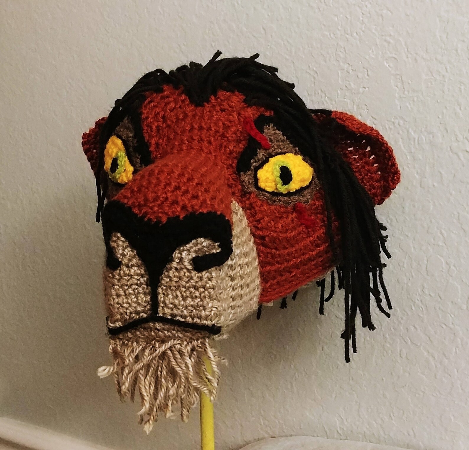 Crochet Scar the Lion Hat crochet Lion King hats hats for | Etsy