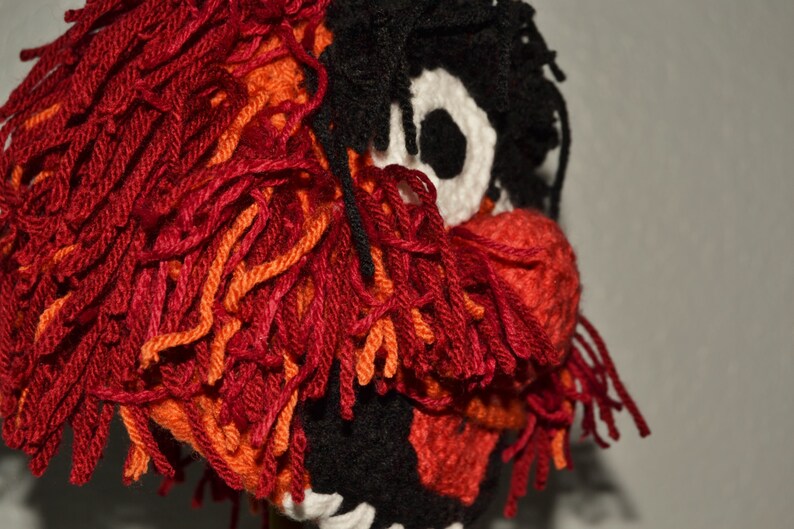 Crochet Animal the Muppet Hat crochet muppets hat | Etsy