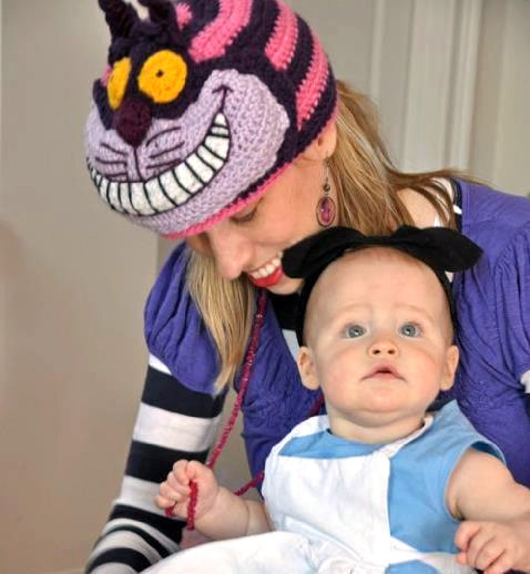 Crochet Cheshire Cat Hat - Alice in Wonderland Halloween Costume - Hats ...