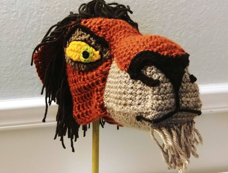 Crochet Scar the Lion Hat crochet Lion King hats hats for | Etsy