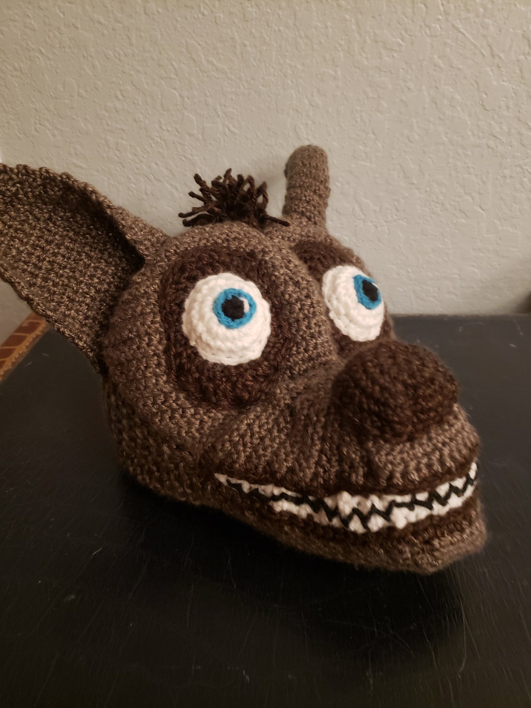 Crochet Harchi the Hyena Hat From Oscar's Oasis - Cartoon Costume Hat ...
