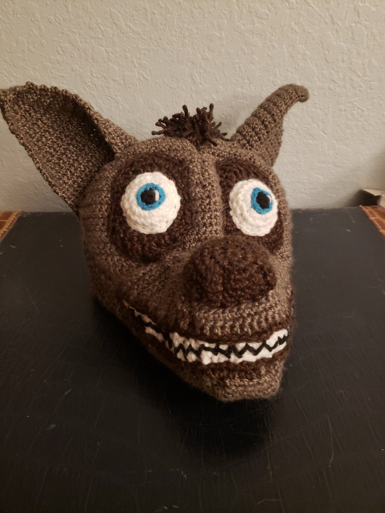 Crochet Harchi the Hyena Hat from Oscar's Oasis cartoon | Etsy