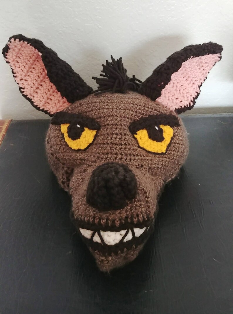 Crochet Janja Hyena Hat Crochet Lion King Costume Hats - Etsy
