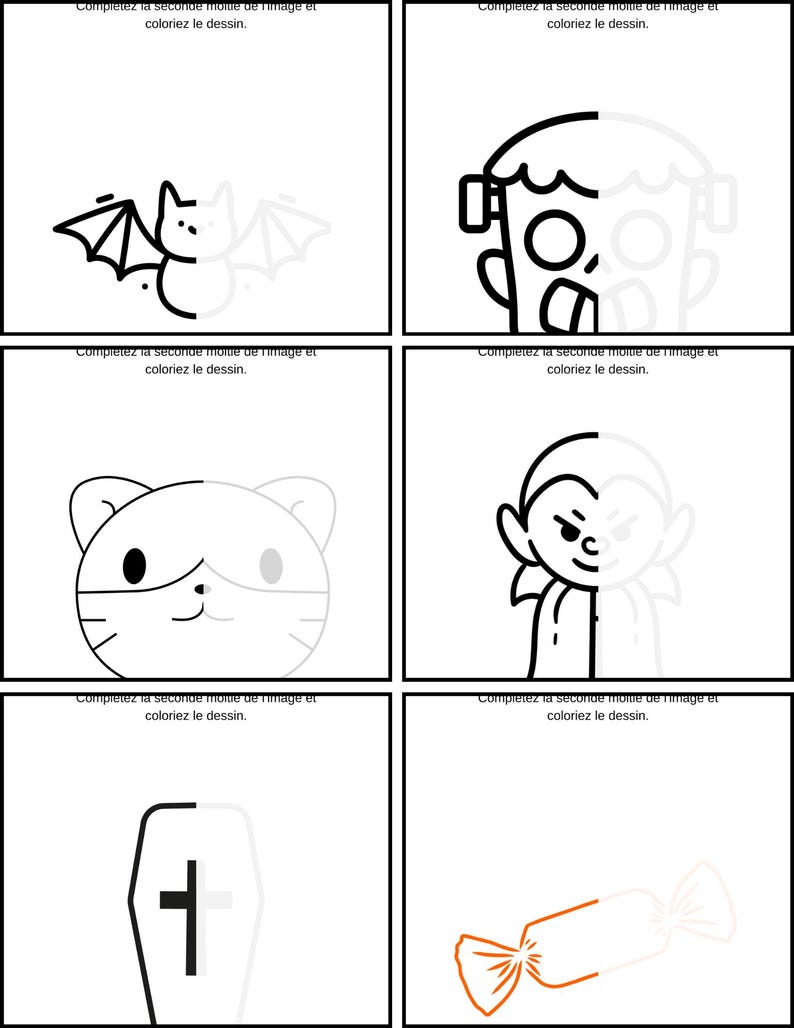 Halloween Activity for Children, Coloring to Print, Drawings to ...