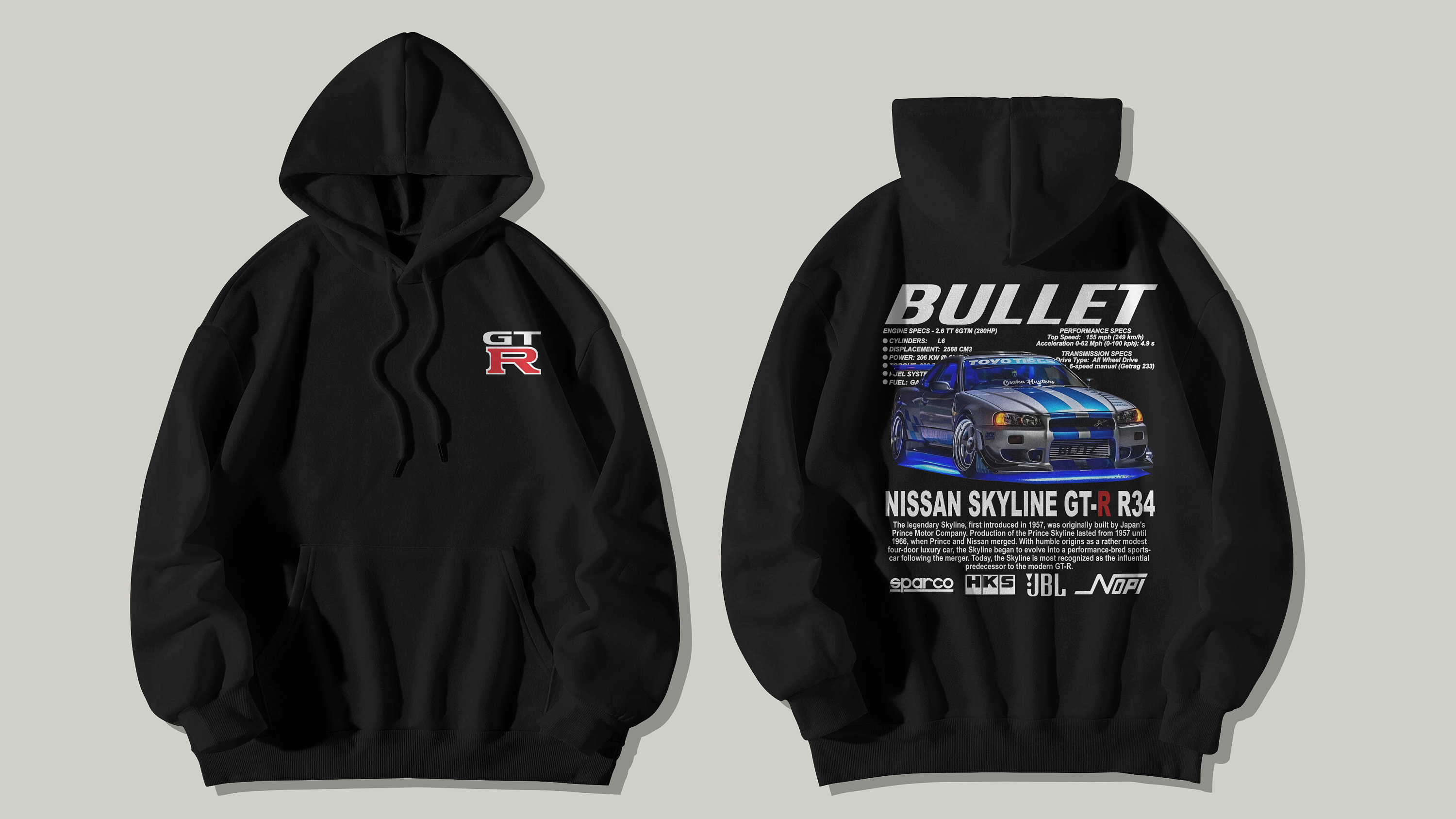 Fast and Furious X JDM Cars Mens Hoodie Laser Engraved Print Brians ...