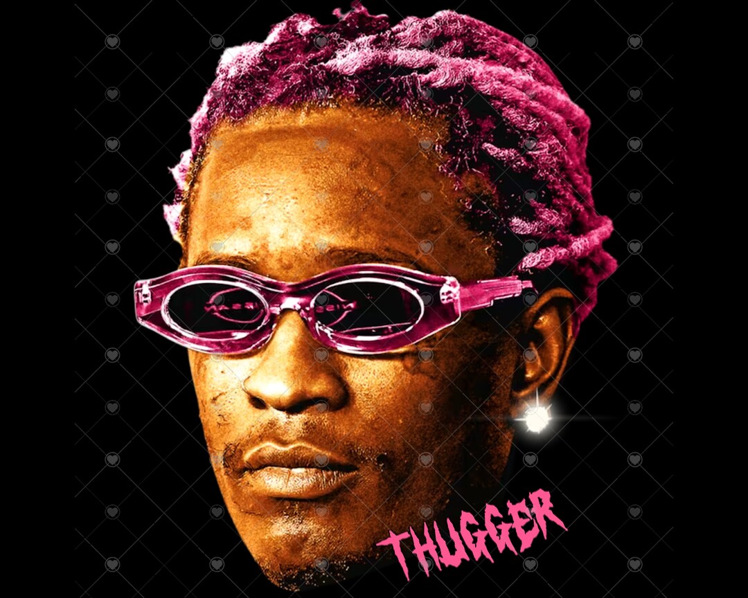 YOUNG THUG PNG Rap Tee Concert Merch Kanye Thugger Slime Season Hip Hop ...