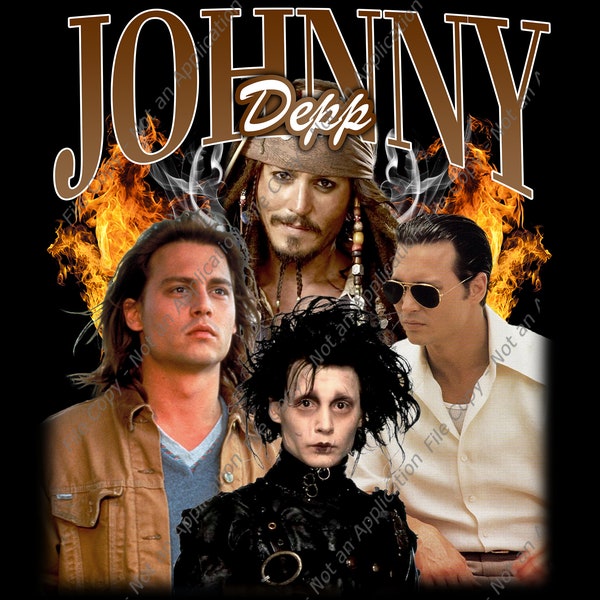 Johnny Depp T Shirt - Etsy