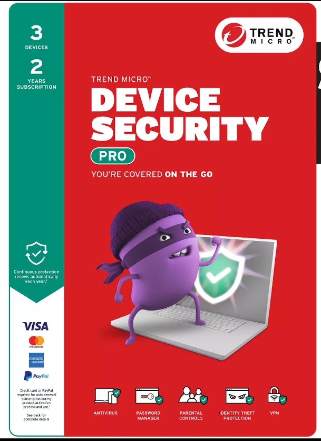 Trend Micro Device Security PRO 2 Years 4 Devices Email Delivery - Etsy