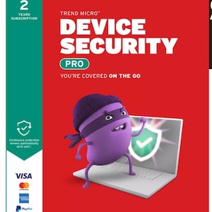 Trend Micro Device Security PRO- 2 Years 4 Devices- Email Delivery ...