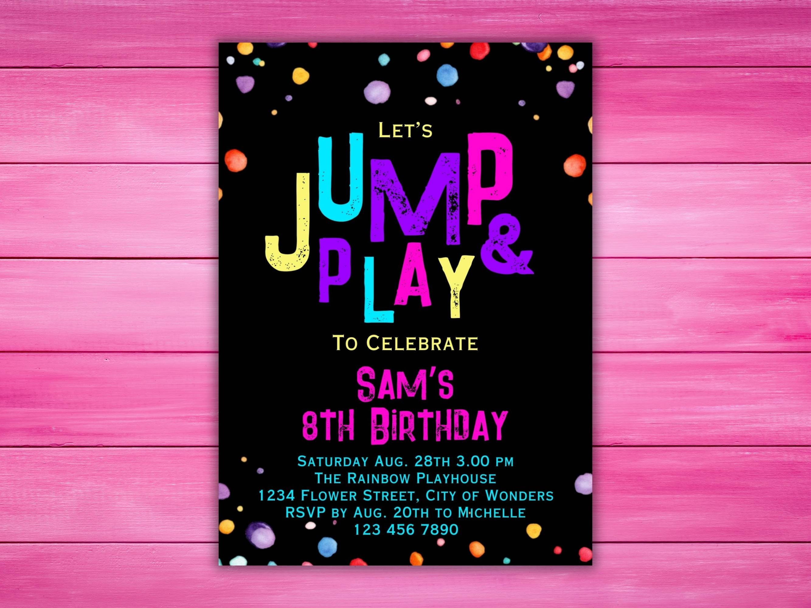 Jump Invite Girls Indoor Playhouse Pink Trampoline Park Playground ...