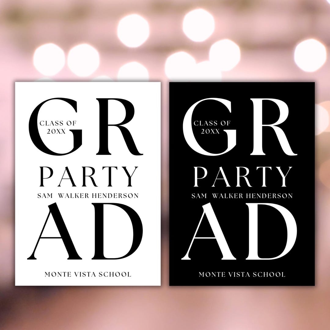 Boy Graduation Modern Arch Invite Graduation Photoshoot Canva Designs ...