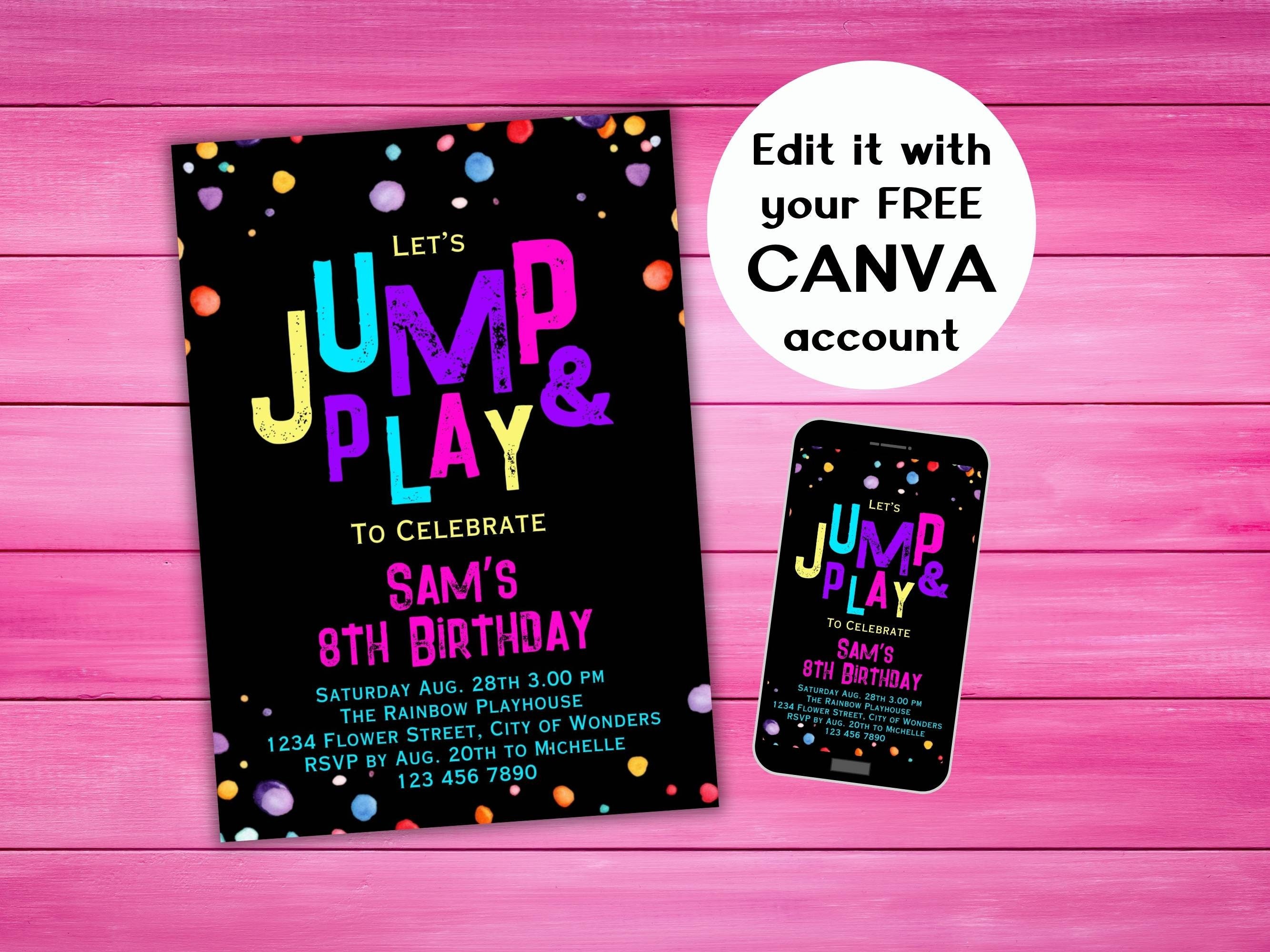Jump Invite Girls Indoor Playhouse Pink Trampoline Park Playground ...