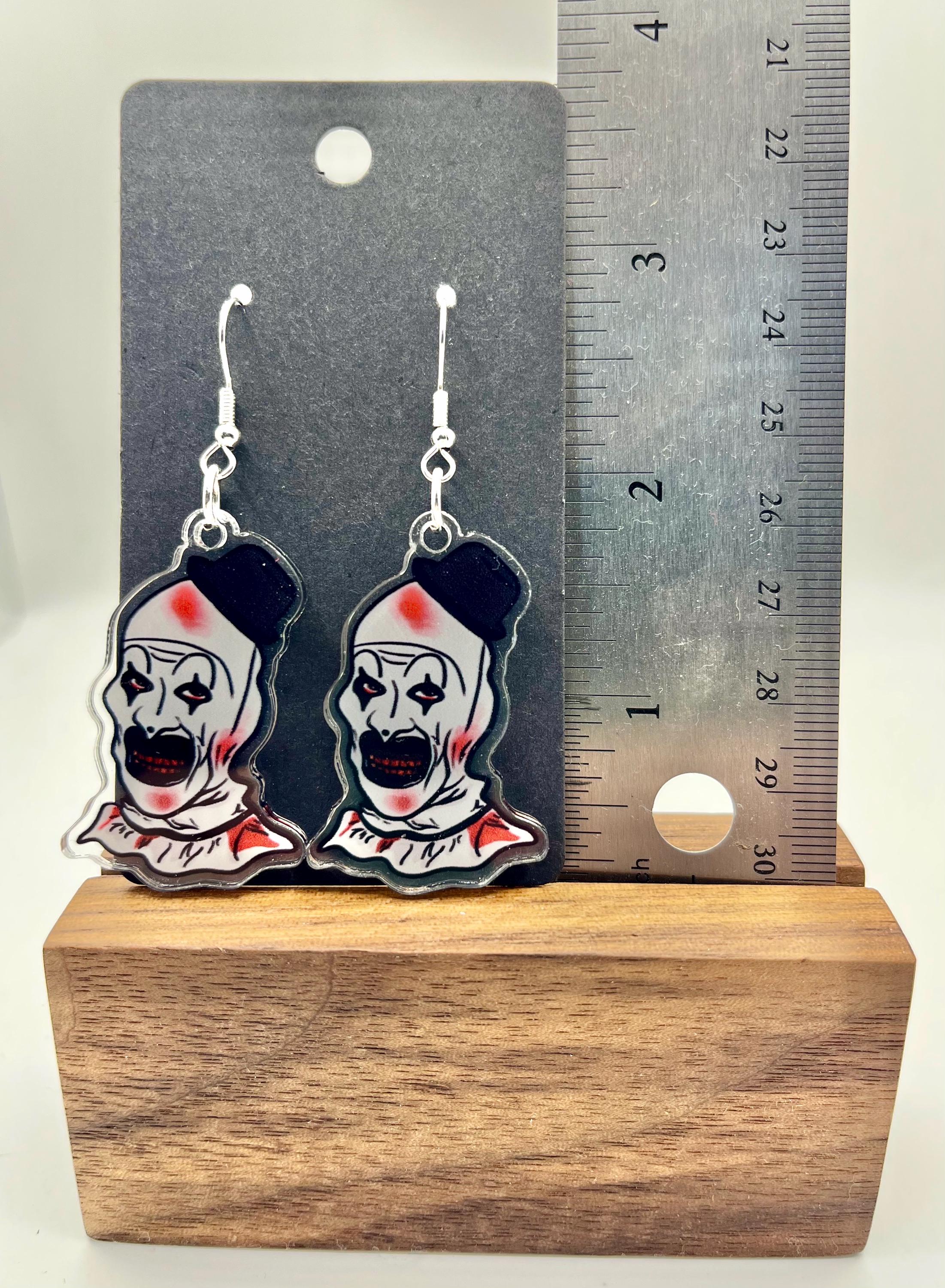 The Terrifier Art the Clown Double Sided Earrings - Etsy