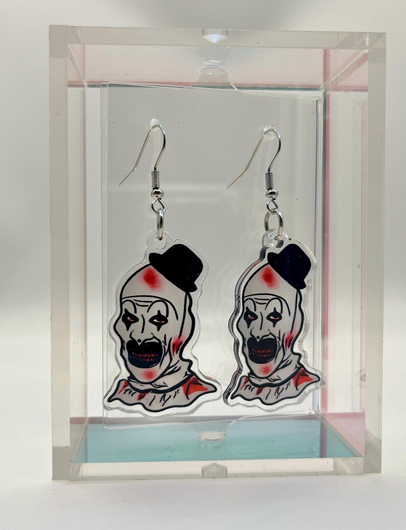 The Terrifier Art the Clown Double Sided Earrings - Etsy
