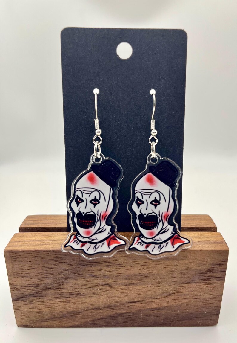 The Terrifier Art the Clown Double Sided Earrings - Etsy