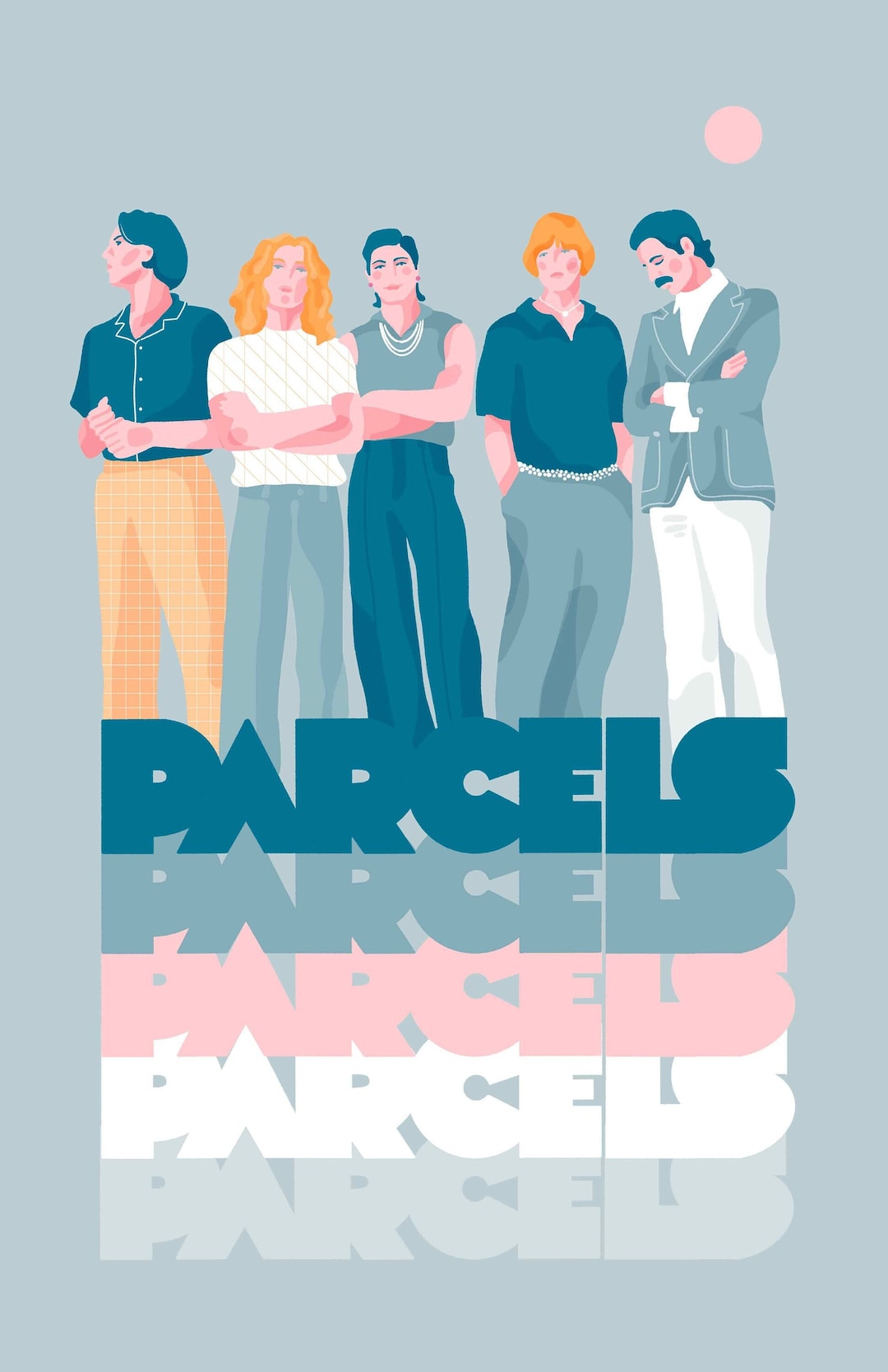 Digital Download, Parcels Band Poster, 11x17 Inches Artwork, Band ...