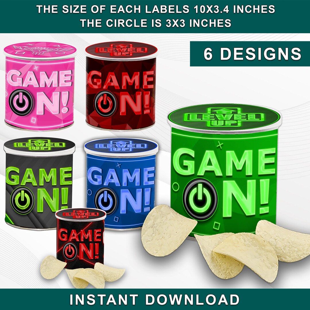 Video Game Wrapper, Video Game Birthday, Gamer Topper, Decor, Supplies ...