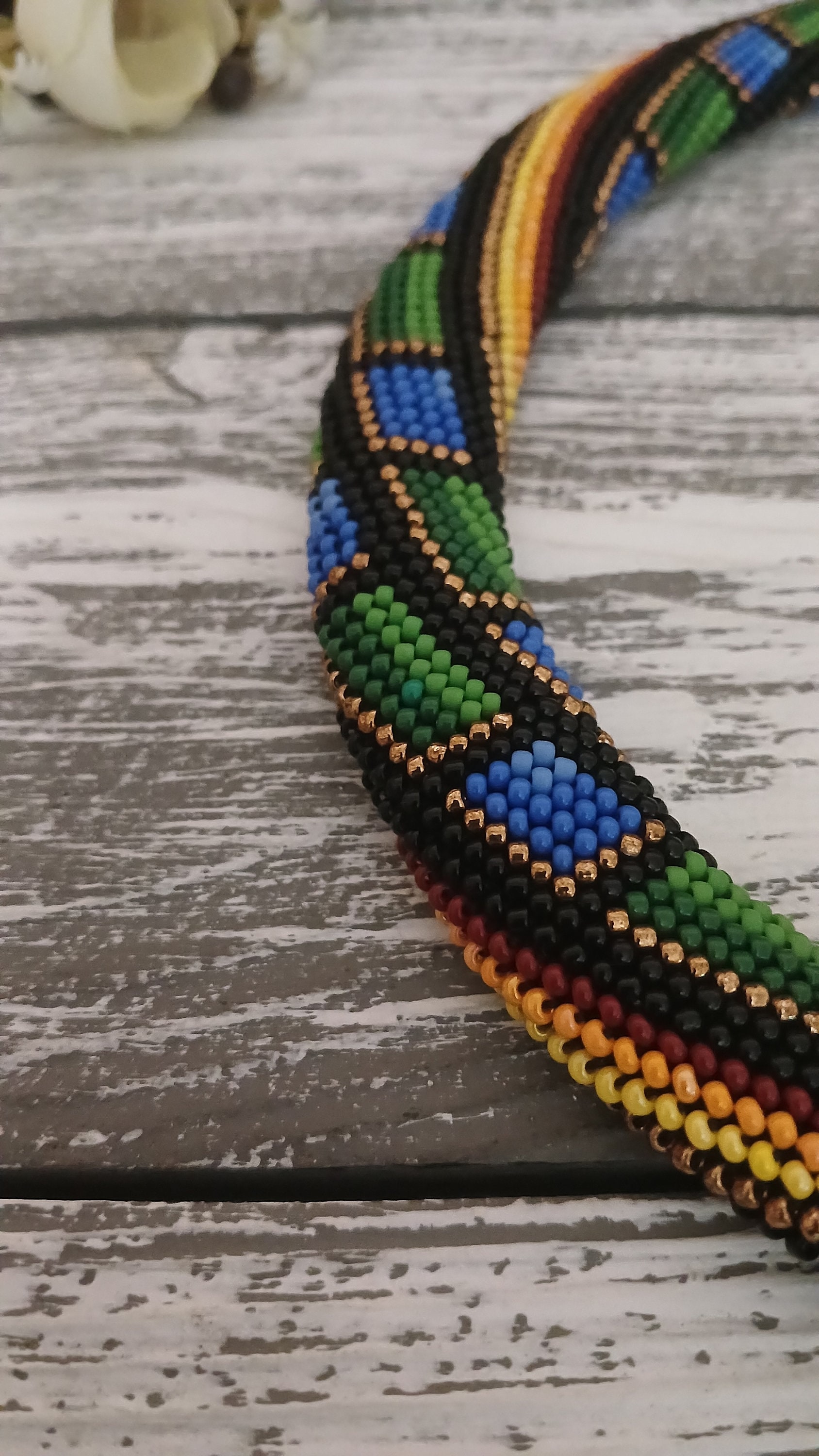 PDF Bead Crochet Pattern , Pattern for Necklace and Bracelet Bead ...