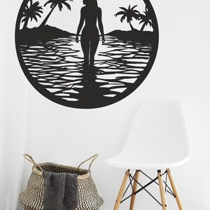 Sea Beach Wall Art Decor Laser Cut Dxf Glowforge Svg Xtool CNC Router ...