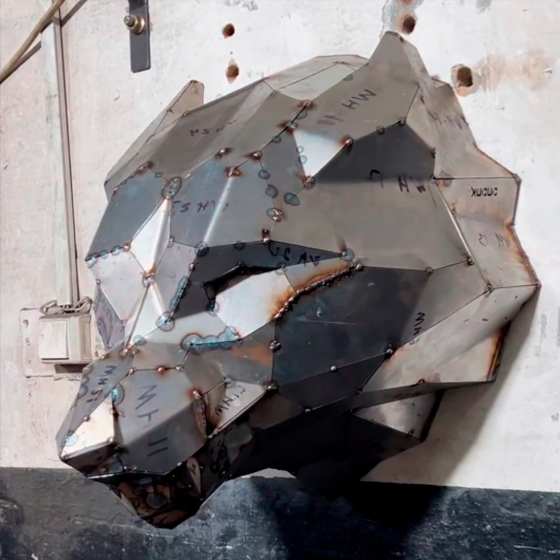 Welding Project Plans Templates Drawings Metal Wolf Head DXF PDF - Etsy