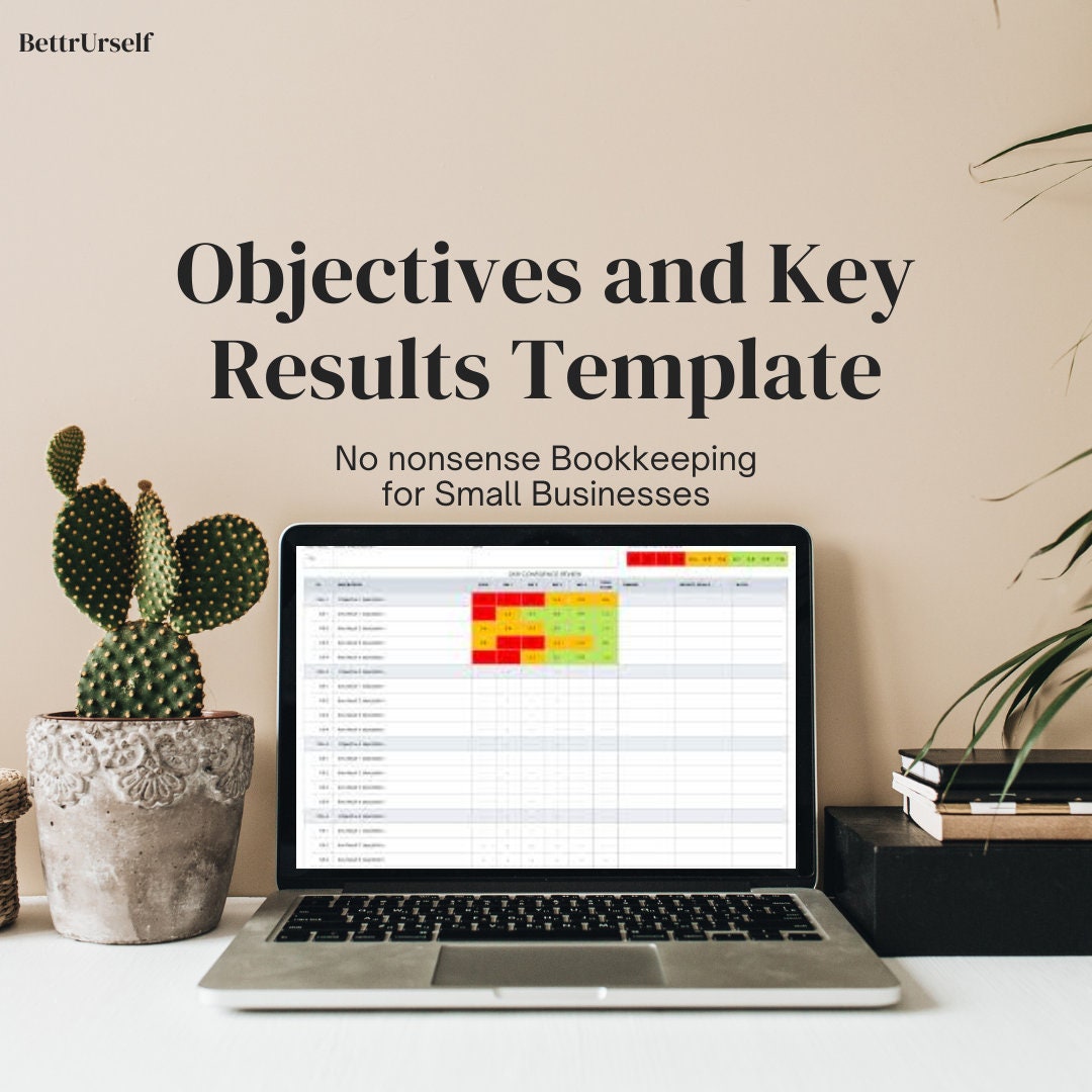 Objectives and Key Results OKR Template Small Business Bookkeeping ...