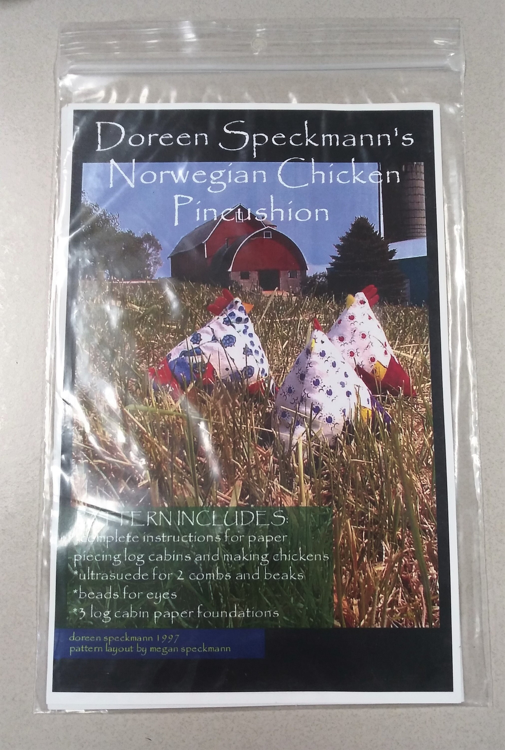 Doreen Speckmann Norwegian Chicken Pincushion Sewing Pattern | Etsy