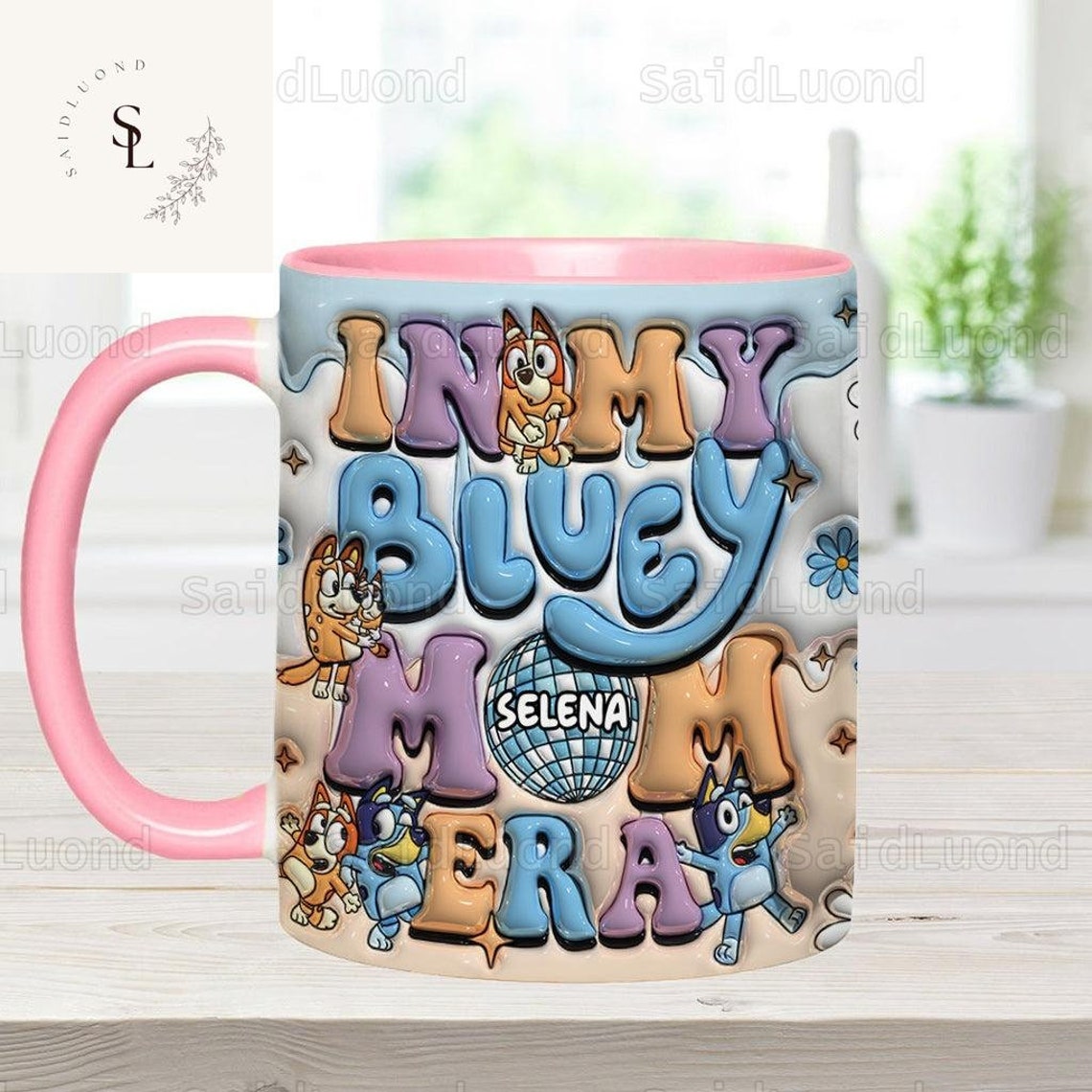 Personalized Bluey Mom Mug, Bluey Mom Coffee Mug, Bluey Family Ceramic ...