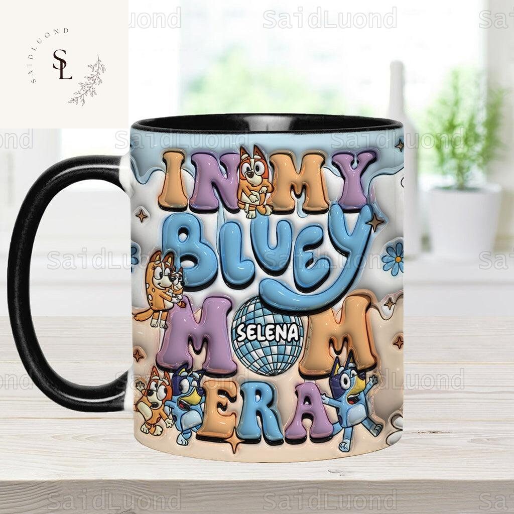 Personalized Bluey Mom Mug, Bluey Mom Coffee Mug, Bluey Family Ceramic ...