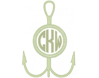 Fish Hook Embroidery Design. Fish Hook Mini Embroidery. - Etsy