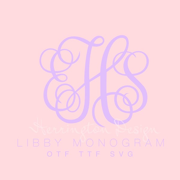 Interlocking Script Svg - Etsy