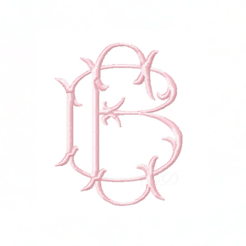 Fishtail Monogram - Etsy