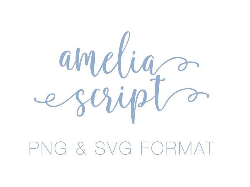 Amelia Monogram PNG PDF and SVG Vector Monogram Font for - Etsy