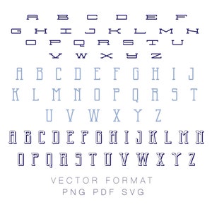 Jackson Monogram PDF PNG SVG Vector Monogram Font for Cutting Machine ...