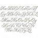 Embroidery Font Helen Virginia 3" Inch Formal Cursive Script Monogram ...