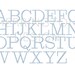 1.5" and 3" Inch Vintage Serif Embroidery Font Jack Monogram Font BX ...
