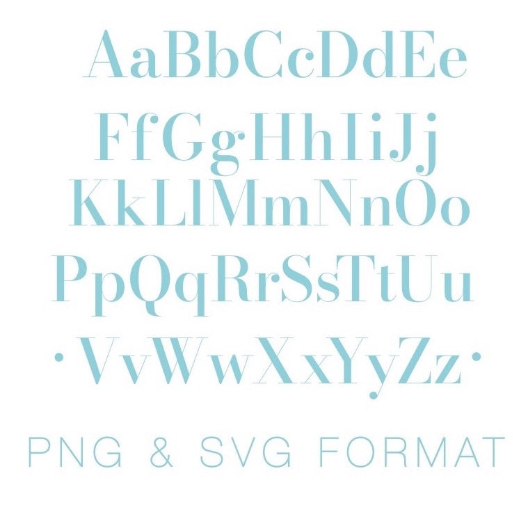 Ryan Type SVG PNG Vector Monogram Font Clipart Stacked - Etsy