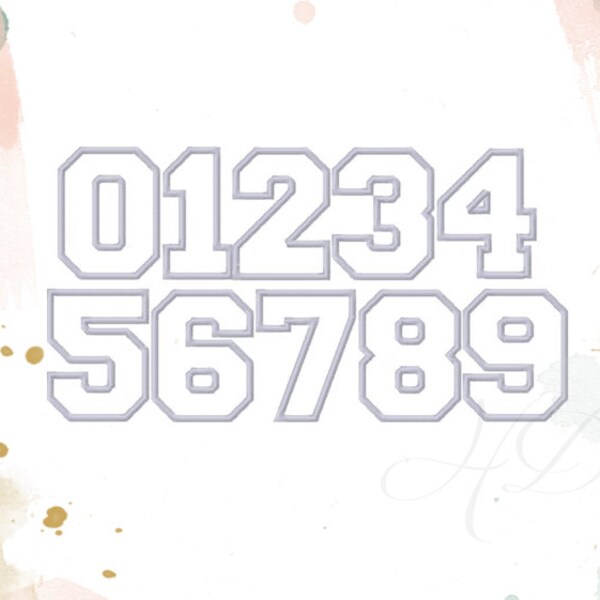 Applique Numbers - Etsy