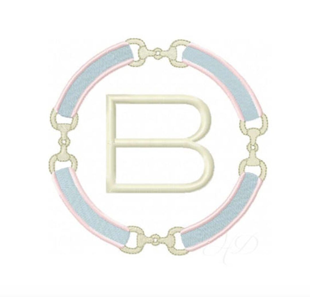 Horse Bit Equestrian Embroidery Design Horsebit Frame Instant Download ...