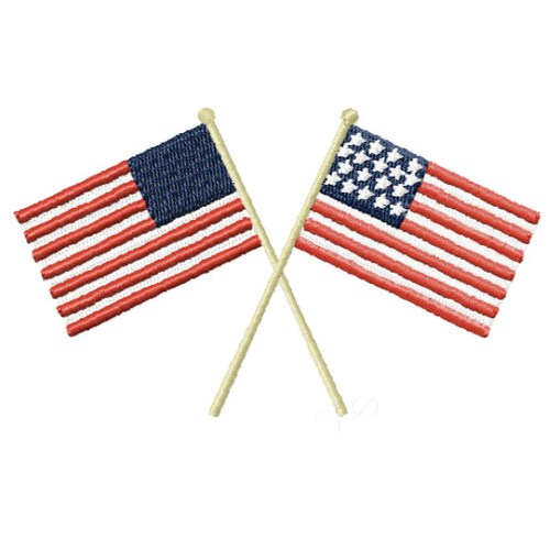 Mini American Flag Machine Embroidery Design-instant DOWNLOAD - Etsy