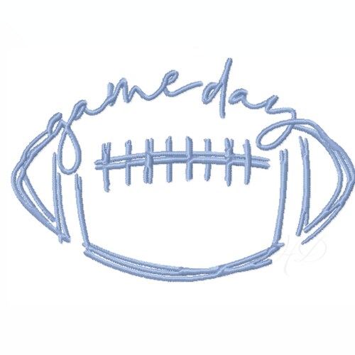 Football Laces Monogram Frame Embroidery Design Instant - Etsy