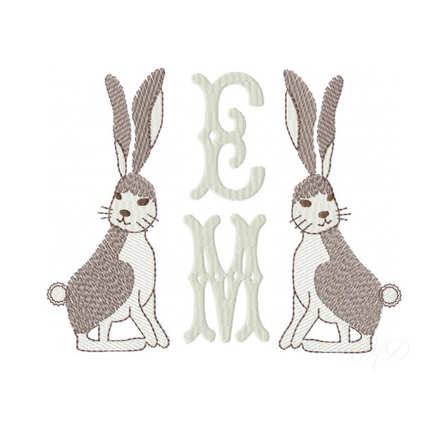 Bunny Embroidery - Etsy