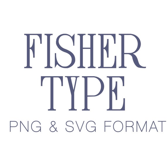 Fisher Type PDF PNG SVG Vector Monogram Font Clipart | Etsy
