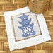 Pagoda Embroidery Design Monogram Pavilion Chinoiserie Chic Blue Willow ...
