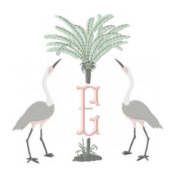 Palm Tree Monogram - Etsy